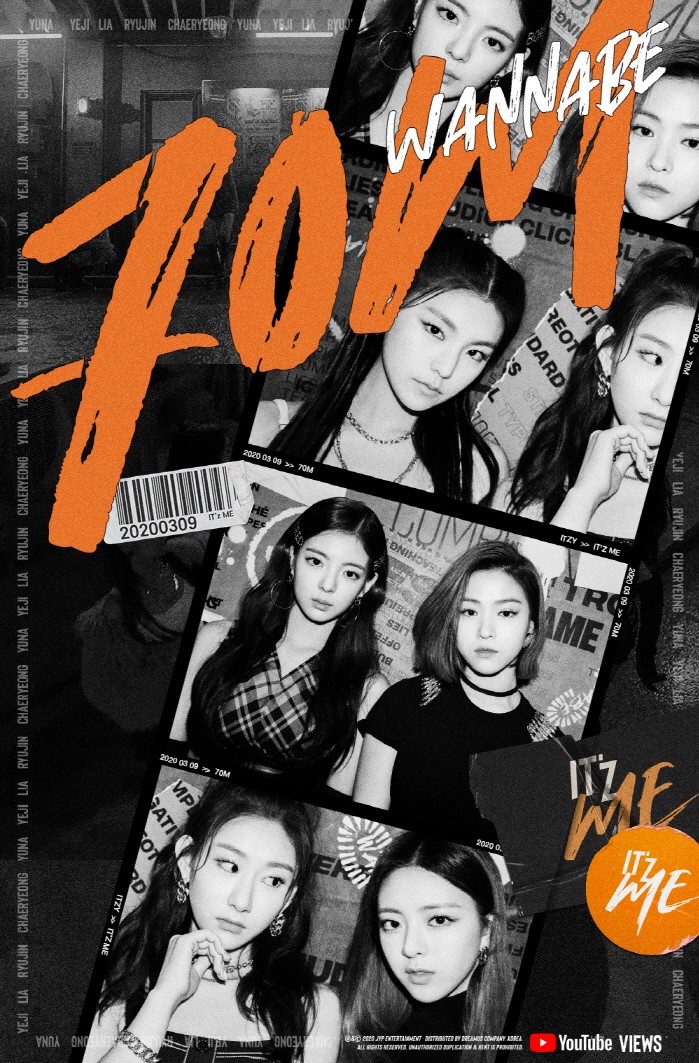 ITZY, 'WANNABE' 퍼포영상 3000만뷰 육박…음방5관왕·뮤비7000만뷰 이어 역대급 인기 - RPM9 전자신문엔터테인먼트