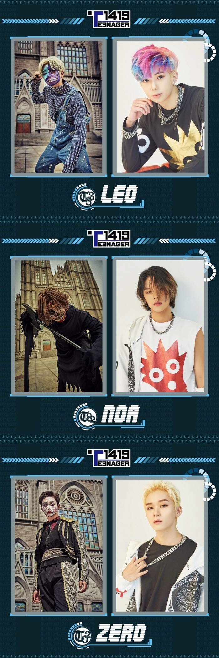 'MLD신예' T1419, 레오-노아-제로 프로필 공개 - RPM9 전자신문엔터테인먼트