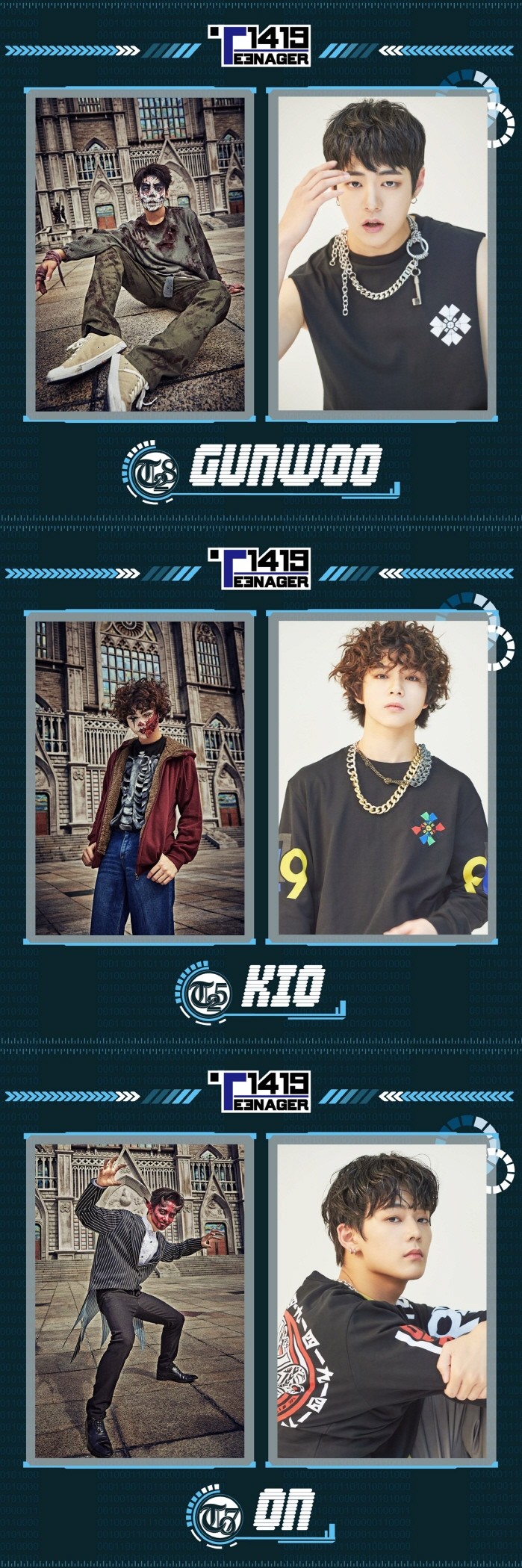 '모모랜드 남동생돌' T1419, 건우·키오·온 프로필 공개 - RPM9 전자신문엔터테인먼트