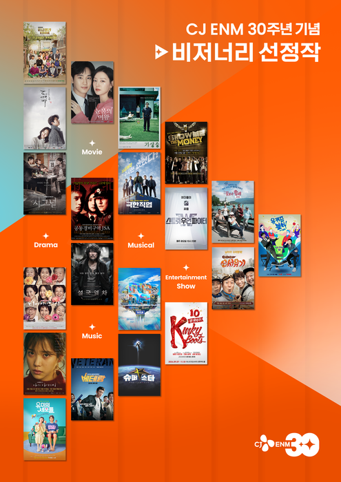 CJ ENM, 30주년 기념 비저너리 선정작 발표 - 전자신문