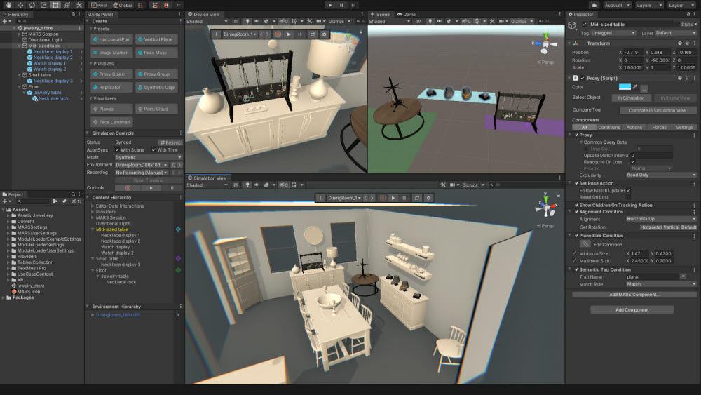 유니티, 최초 지능형 AR 제작 스튜디오 'Unity MARS' 출시 - 전자신문