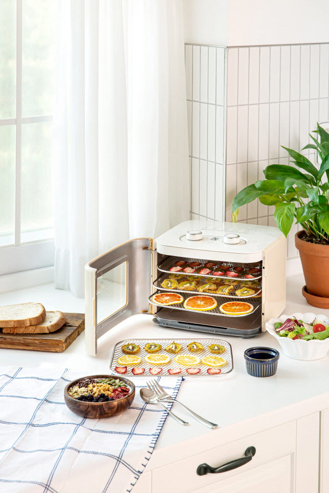 리큅, 1인 가구 겨냥한 4단 미니 식품건조기 출시 - 전자신문